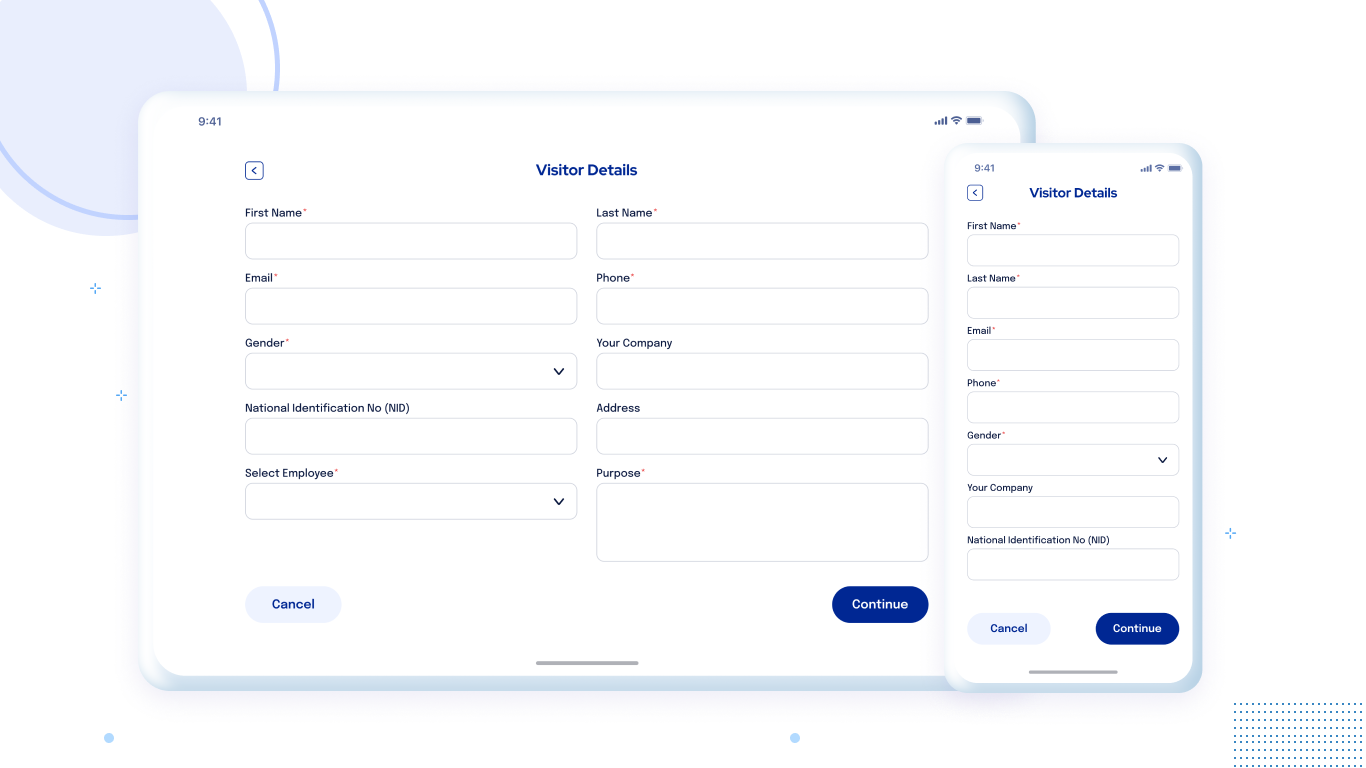 QuickPass - Visitor Gate Pass System Frontdesk App/Visitor App by inilabs